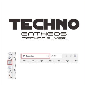 Techno Flyer Design in Corel Draw | EntheosWeb