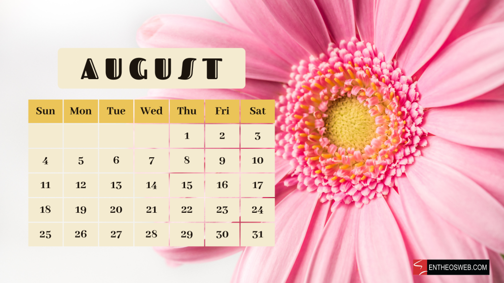 August-2024-Calendar-Flowers | EntheosWeb