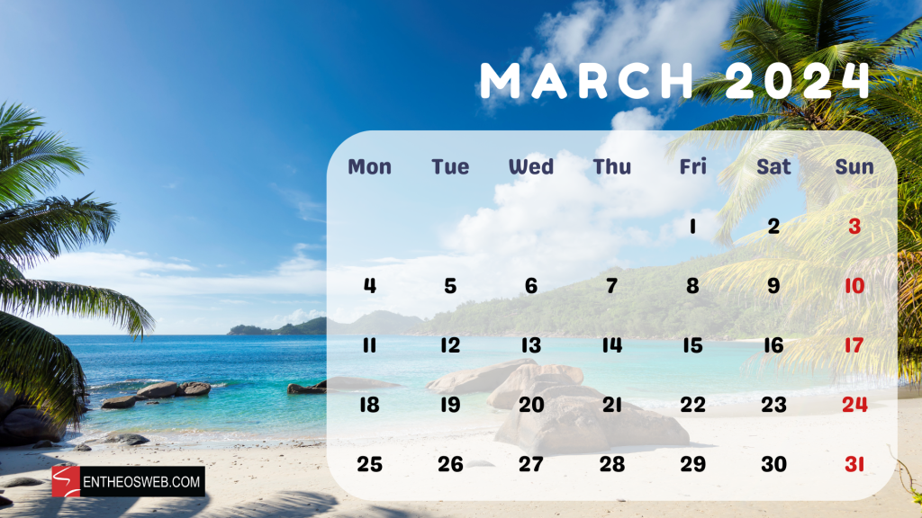 March 2024 Desktop Wallpaper Calendars | EntheosWeb