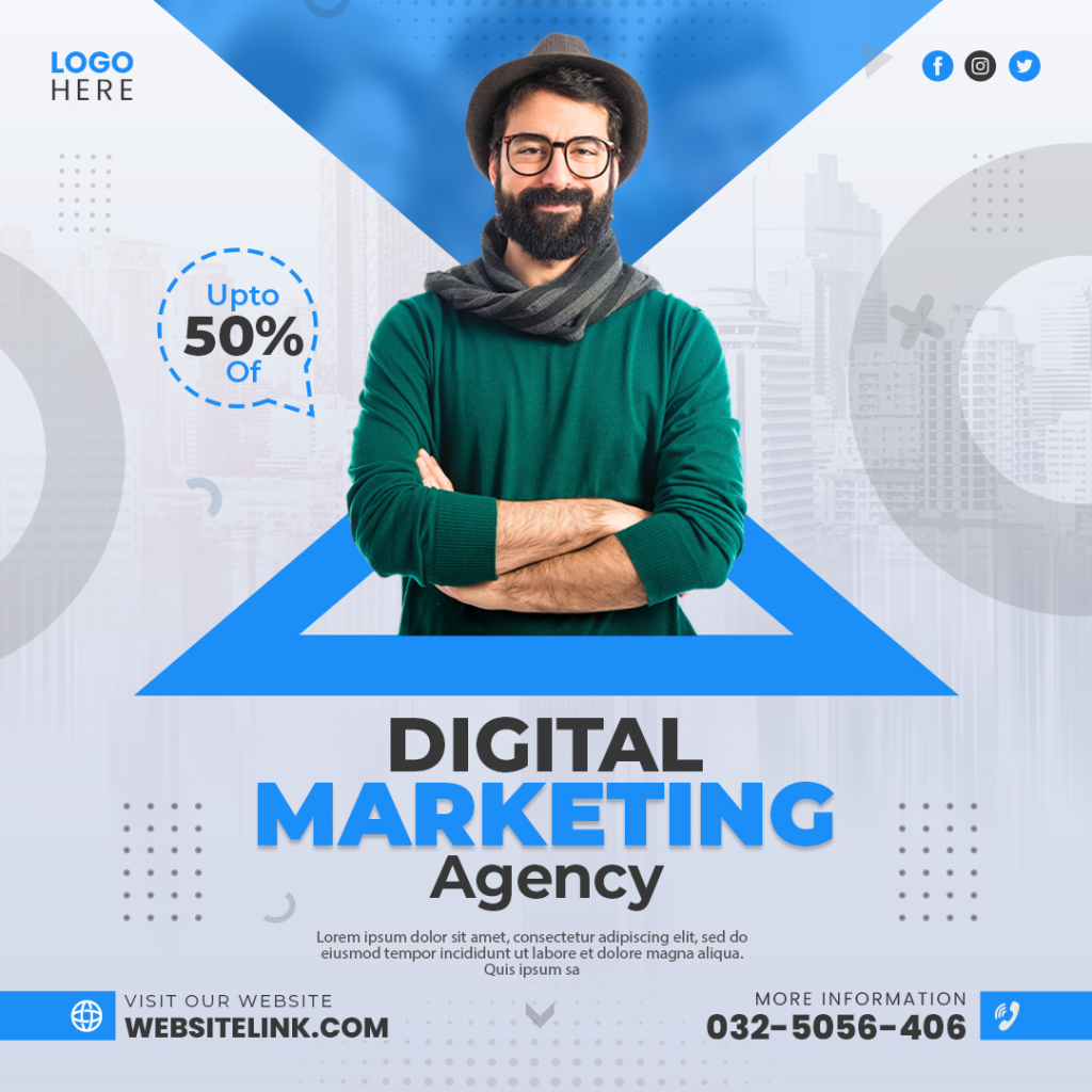 Digital Marketing Social Media Template Designs | EntheosWeb