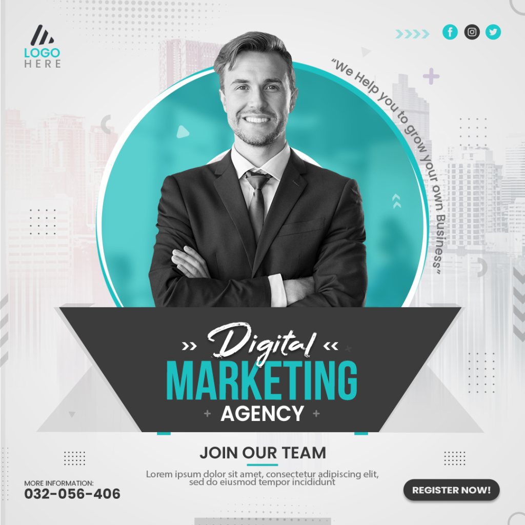 Digital Marketing Social Media Template Designs | EntheosWeb