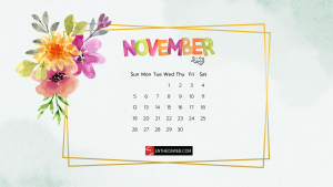 November Calendar Desktop Wallpaper | EntheosWeb