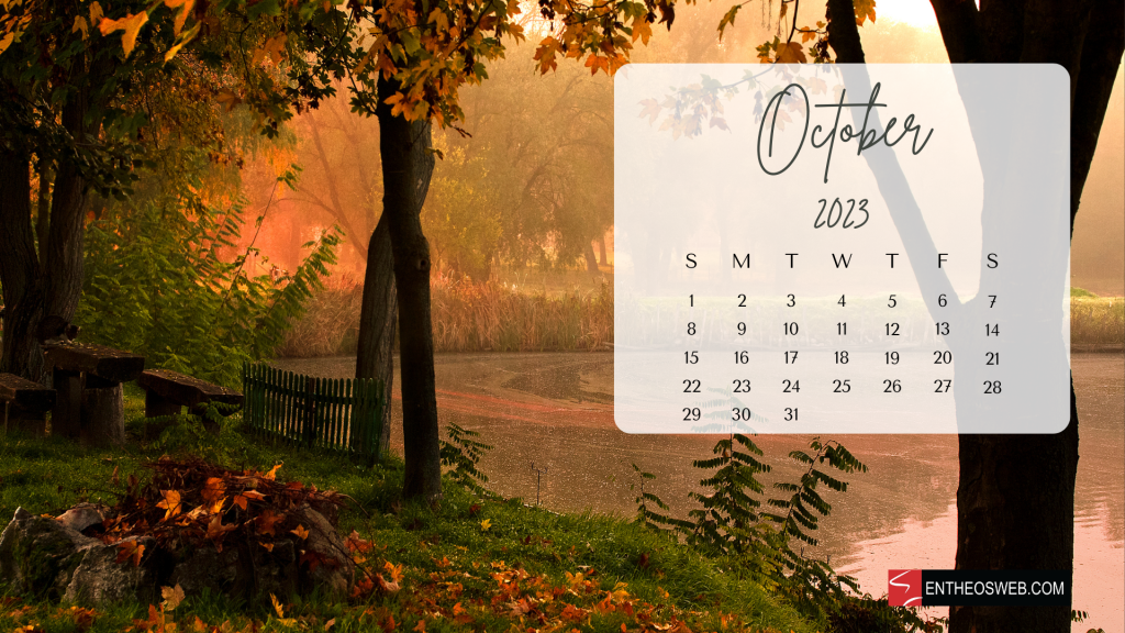 October Calendar Desktop Wallpaper Backgrounds | EntheosWeb