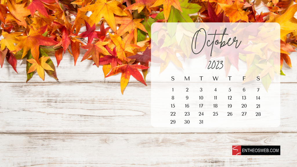 October Calendar Desktop Wallpaper Backgrounds | EntheosWeb