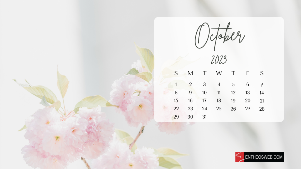 October Calendar Desktop Wallpaper Backgrounds | EntheosWeb