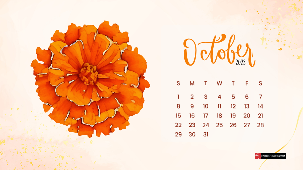October Calendar Desktop Wallpaper Backgrounds | EntheosWeb