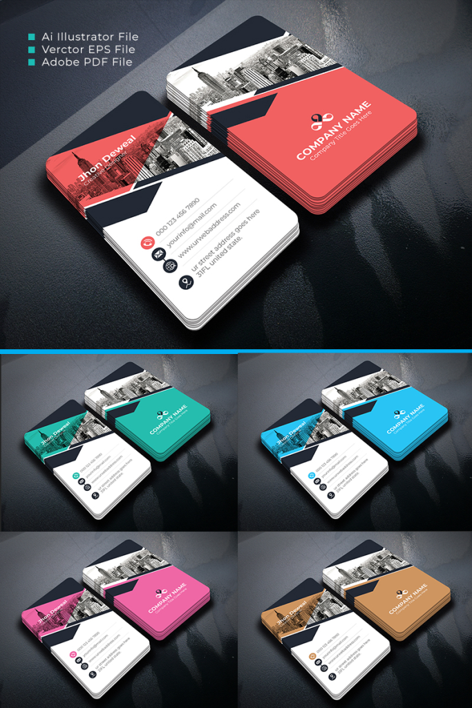Creative Vertical Business Card Template Designs | EntheosWeb