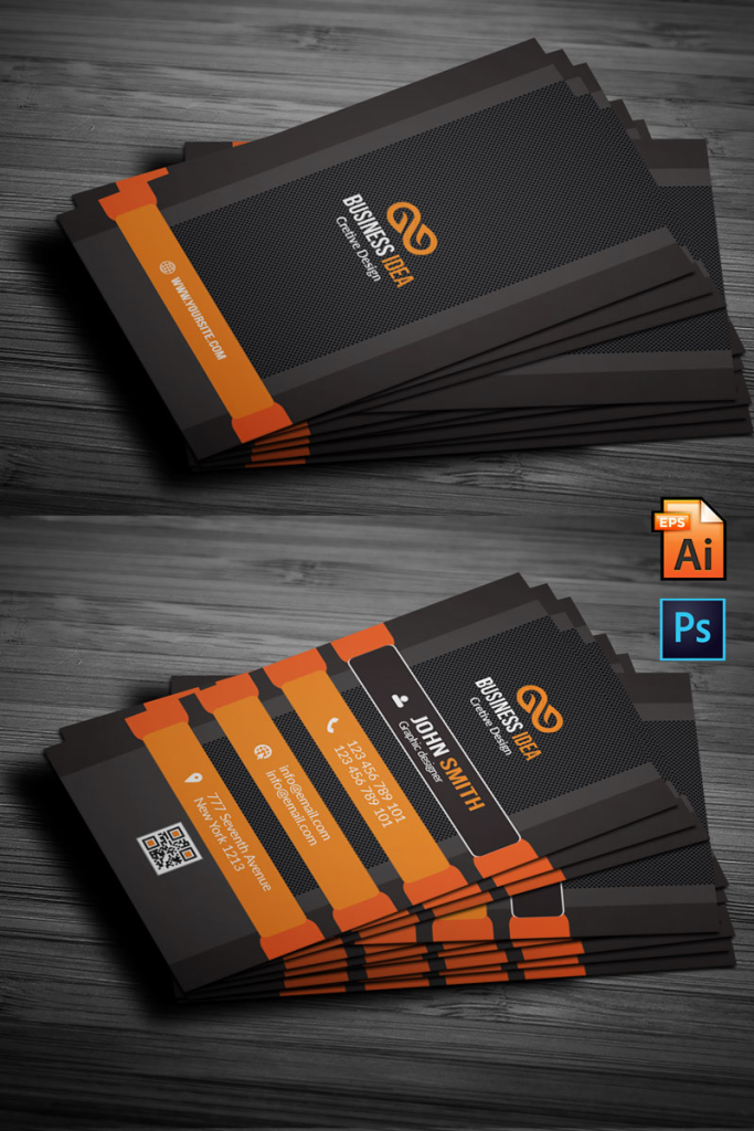 Creative Vertical Business Card Template Designs | EntheosWeb