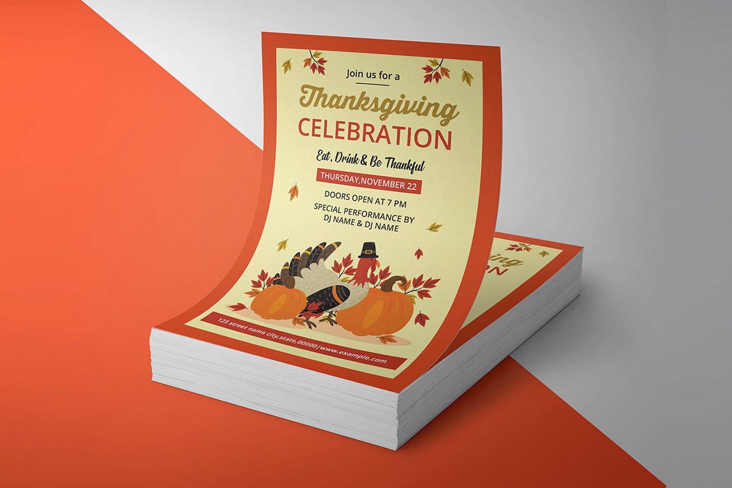 50 Thanksgiving, Fall & Autumn Flyer PSD Design Templates » EntheosWeb