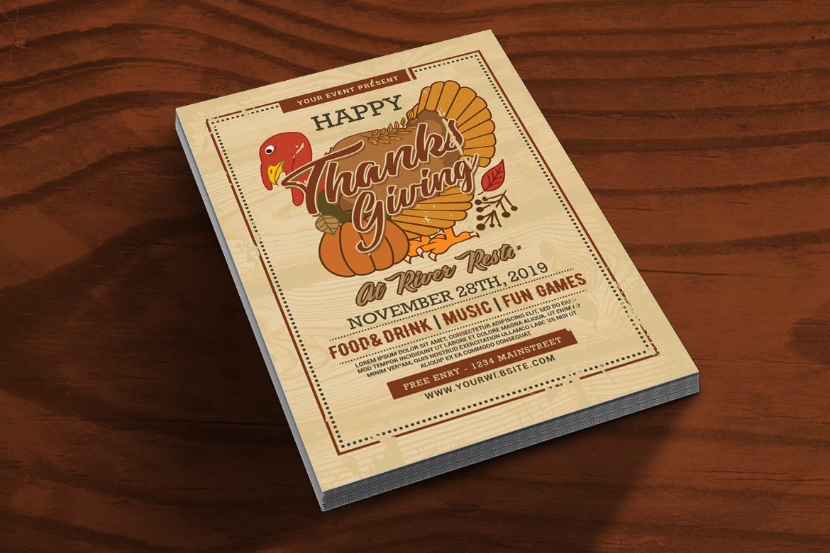 50 Thanksgiving, Fall & Autumn Flyer PSD Design Templates » EntheosWeb