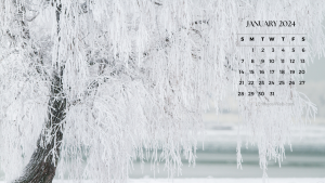 January 2024 Calendar Desktop Wallpaper | EntheosWeb