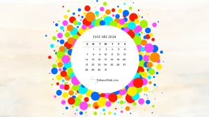 January 2024 Calendar Desktop Wallpaper | EntheosWeb