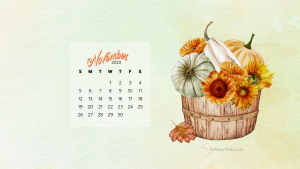 November Calendar Desktop Wallpaper | EntheosWeb