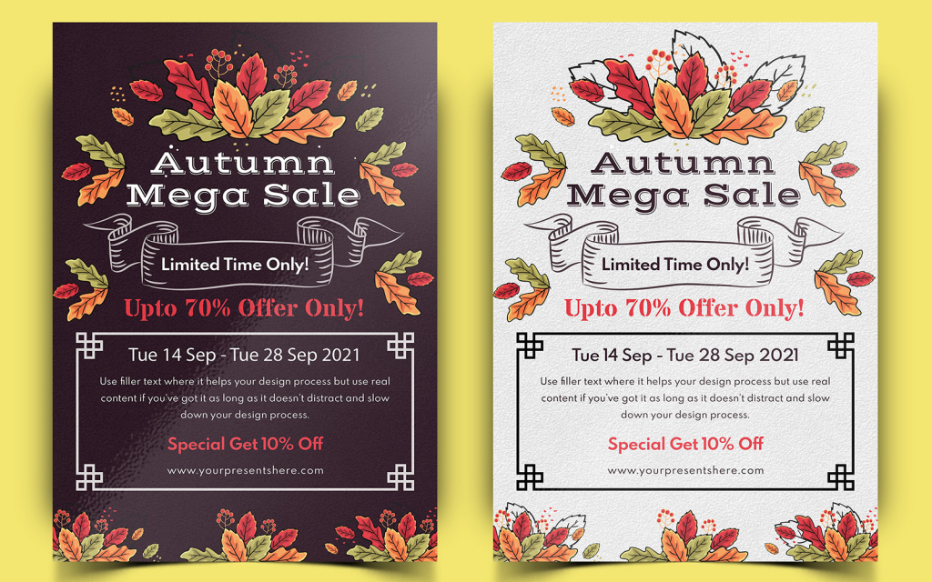 Creative Fall and Autumn Festival Flyer Design Templates | EntheosWeb
