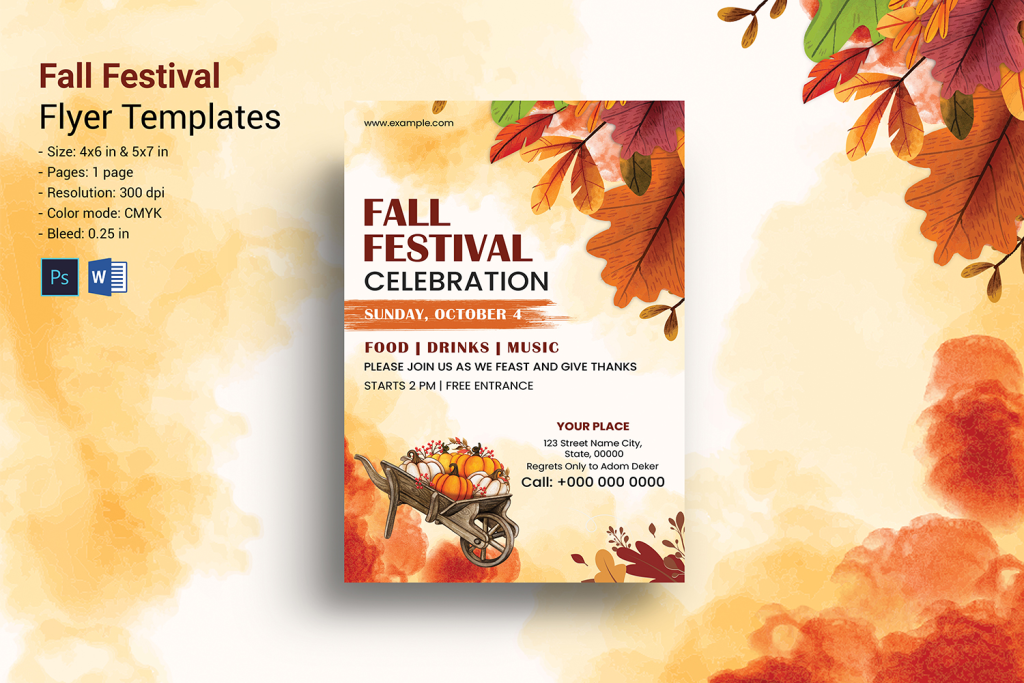 Creative Fall and Autumn Festival Flyer Design Templates | EntheosWeb