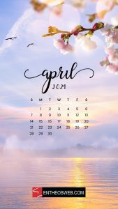 April 2024 Calendar Phone Wallpaper Backgrounds | EntheosWeb