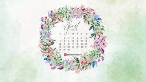 April Desktop Wallpaper Calendars for 2026 | EntheosWeb