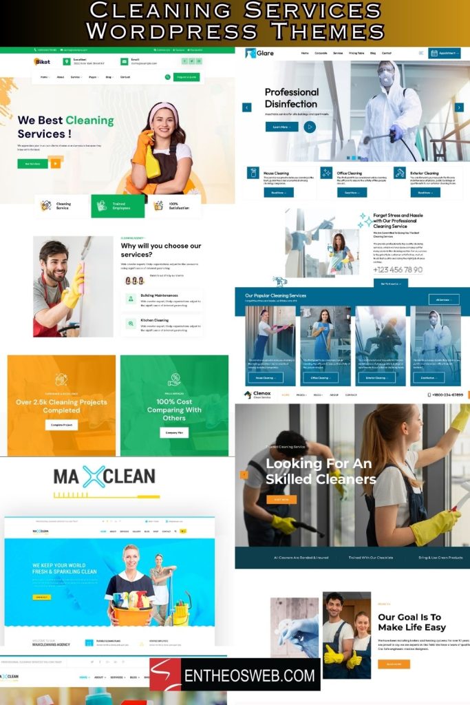 Cleaning Services WordPress Themes | EntheosWeb