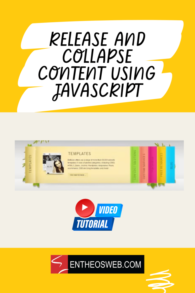 Learn How To Release And Collapse Content Using Java Script Entheosweb