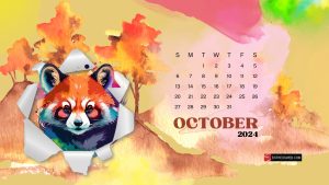 October 2024 Calendar Desktop Wallpaper Backgrounds & Screensavers ...