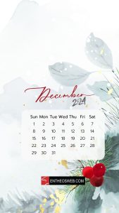 December 2024 Calendar Phone Wallpaper | EntheosWeb