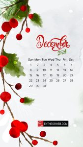 December 2024 Calendar Phone Wallpaper | EntheosWeb