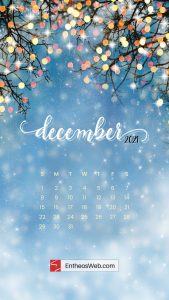 December 2024 Calendar Phone Wallpaper | EntheosWeb