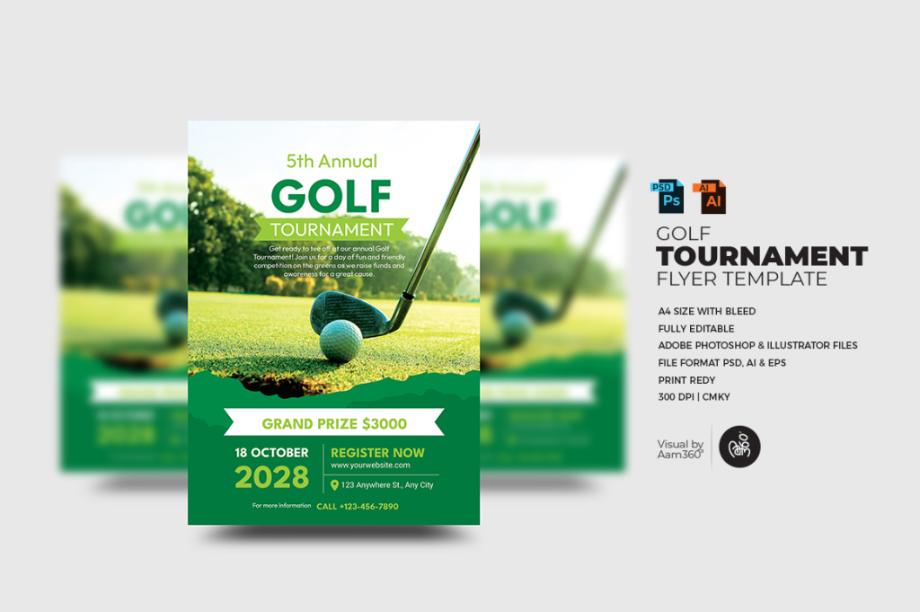 Golf Flyer and Poster Design Templates | EntheosWeb