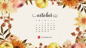 October 2024 Calendar Desktop Wallpaper Backgrounds & Screensavers ...