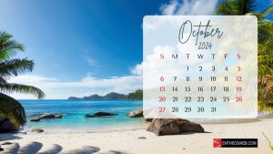 October 2024 Calendar Desktop Wallpaper Backgrounds & Screensavers ...