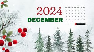 December 2024 Calendar Desktop Wallpaper | EntheosWeb