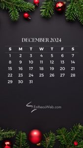 December 2024 Calendar Phone Wallpaper | EntheosWeb