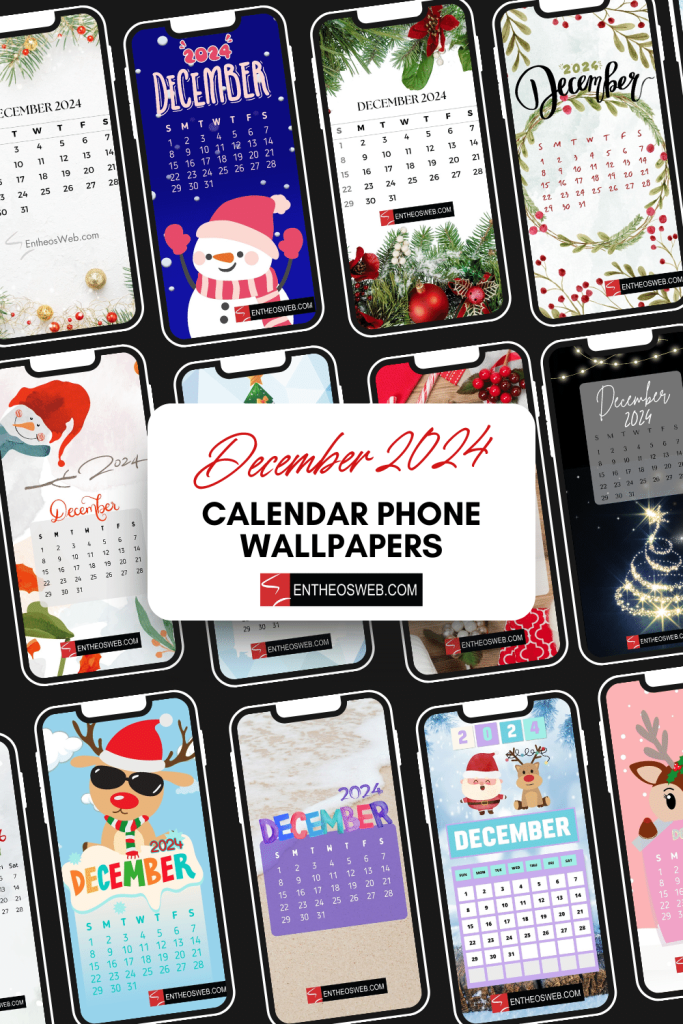 December 2024 Calendar Phone Wallpaper | EntheosWeb