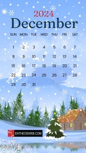 December 2024 Calendar Phone Wallpaper | EntheosWeb
