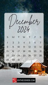 December 2024 Calendar Phone Wallpaper | EntheosWeb