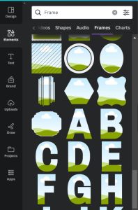 How to add videos inside alphabets in Canva using frame effect | EntheosWeb