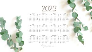 2025 Calendar Desktop Wallpaper and PDF Printables | EntheosWeb