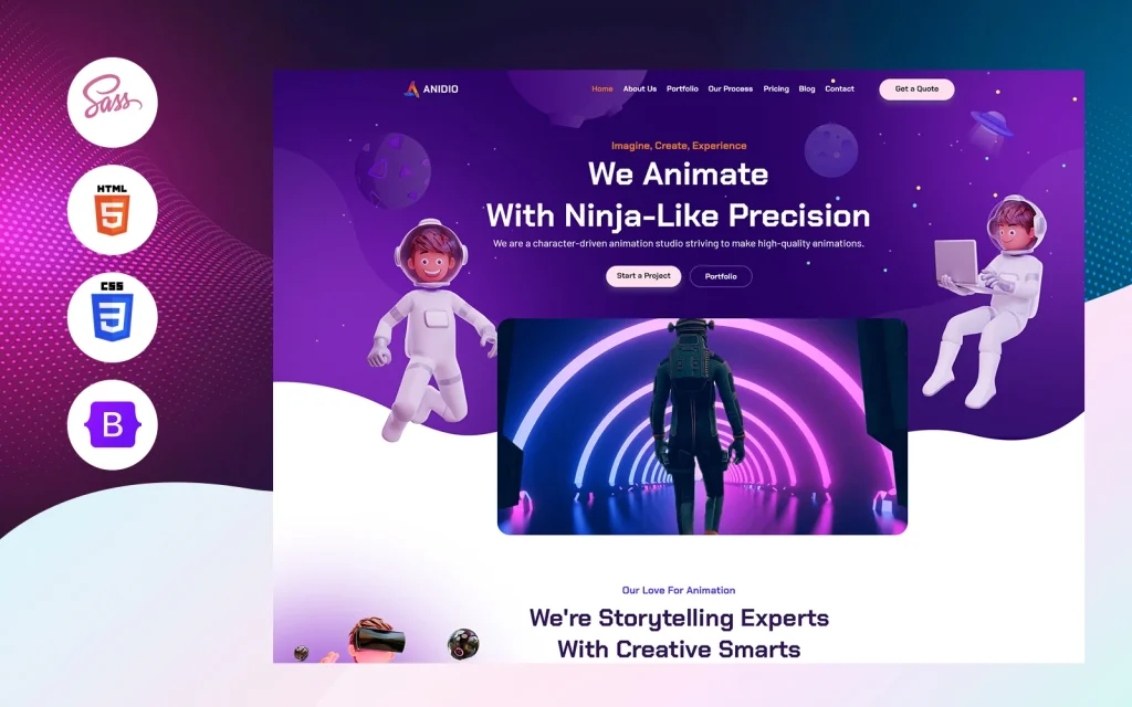 Anime Website Templates | EntheosWeb