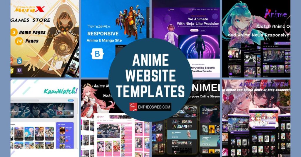 Anime Website Templates | EntheosWeb