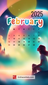 February 2025 Phone Wallpaper | EntheosWeb