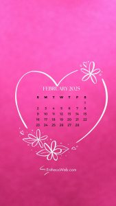 February 2025 Phone Wallpaper | EntheosWeb