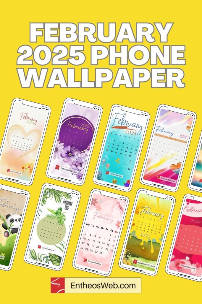 February 2025 Phone Wallpaper | EntheosWeb