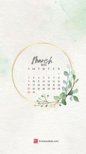 March 2025 Calendar Wallpaper and Screensavers for Phones | EntheosWeb