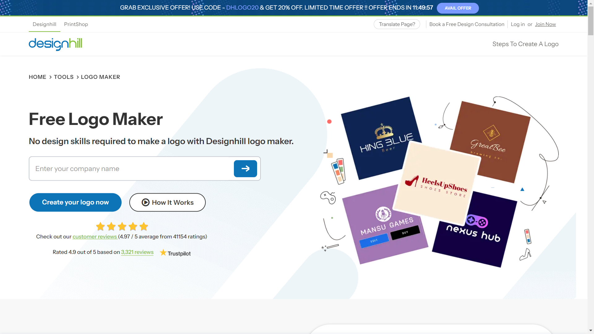 Free Logo Maker Tools | EntheosWeb