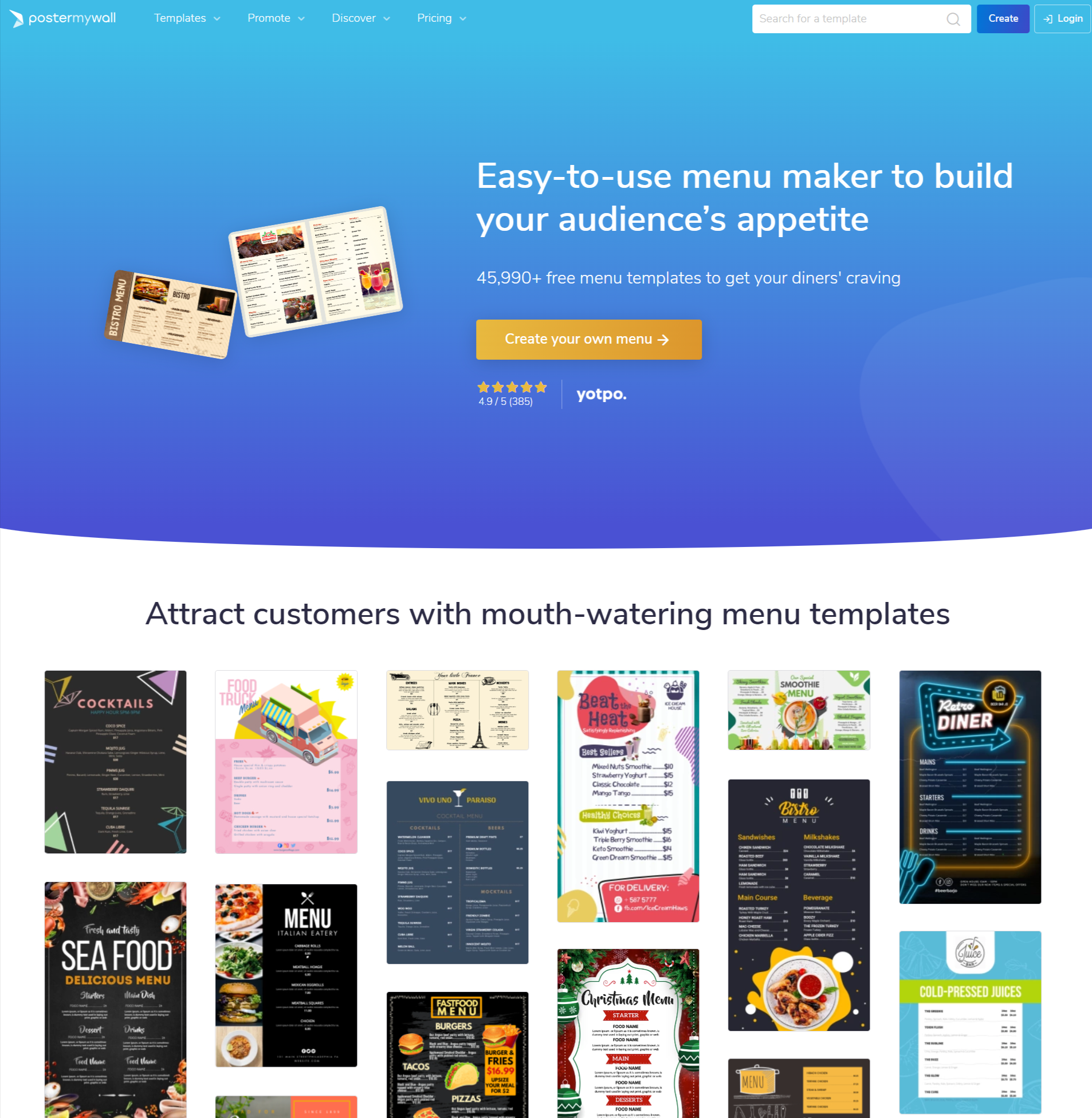 Free Online Menu Makers | EntheosWeb
