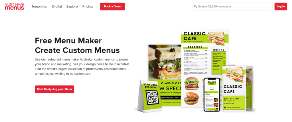 Free Online Menu Makers | EntheosWeb