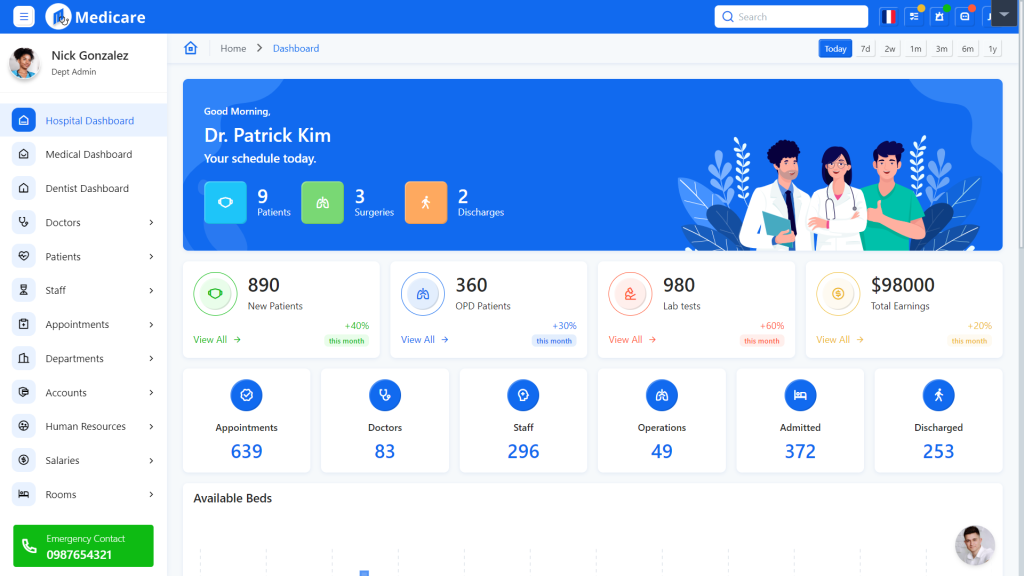 Brilliant Admin Panel Website Templates | EntheosWeb