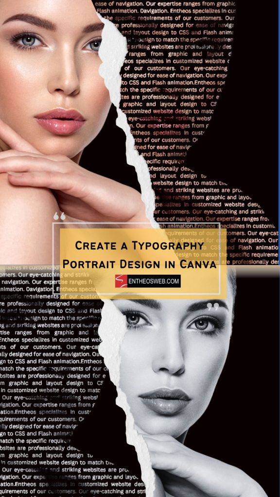 Create a Typography Portrait Design in Canva | EntheosWeb