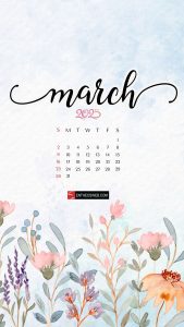 March 2025 Calendar Wallpaper and Screensavers for Phones | EntheosWeb