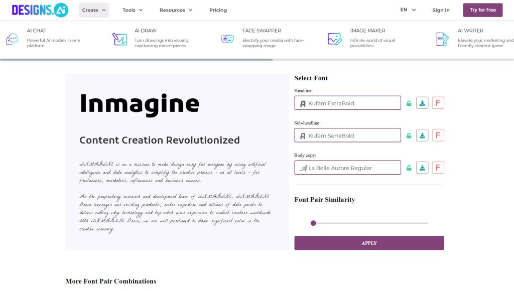 Font Pairing Generators | EntheosWeb